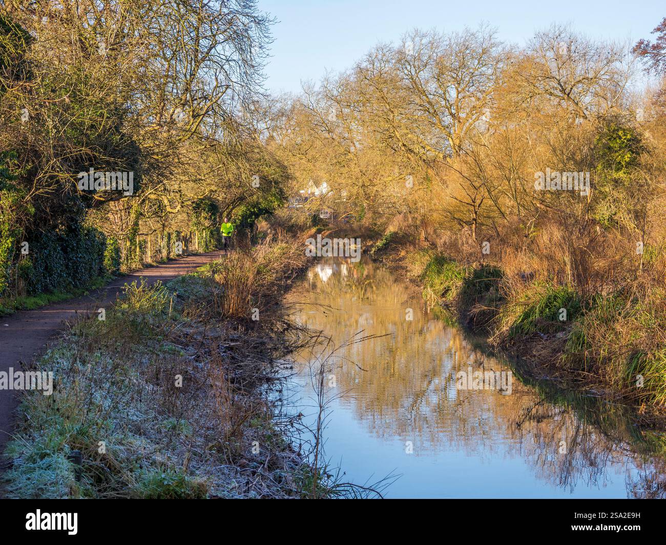 Running on the, Stroudwater Canal, Stroud, Gloucestershire, England, UK ...