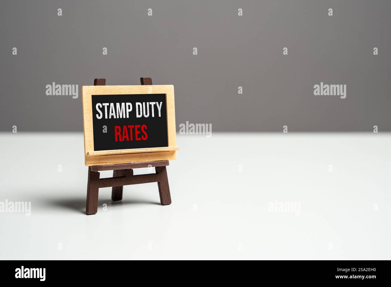 Stamp duty rates on the sign board. Navigating property transactions in ...