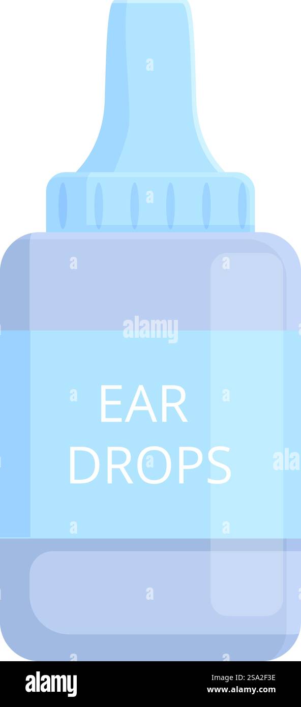 New ear drops bottle icon cartoon vector. Anatomical inflammation. Cure ...