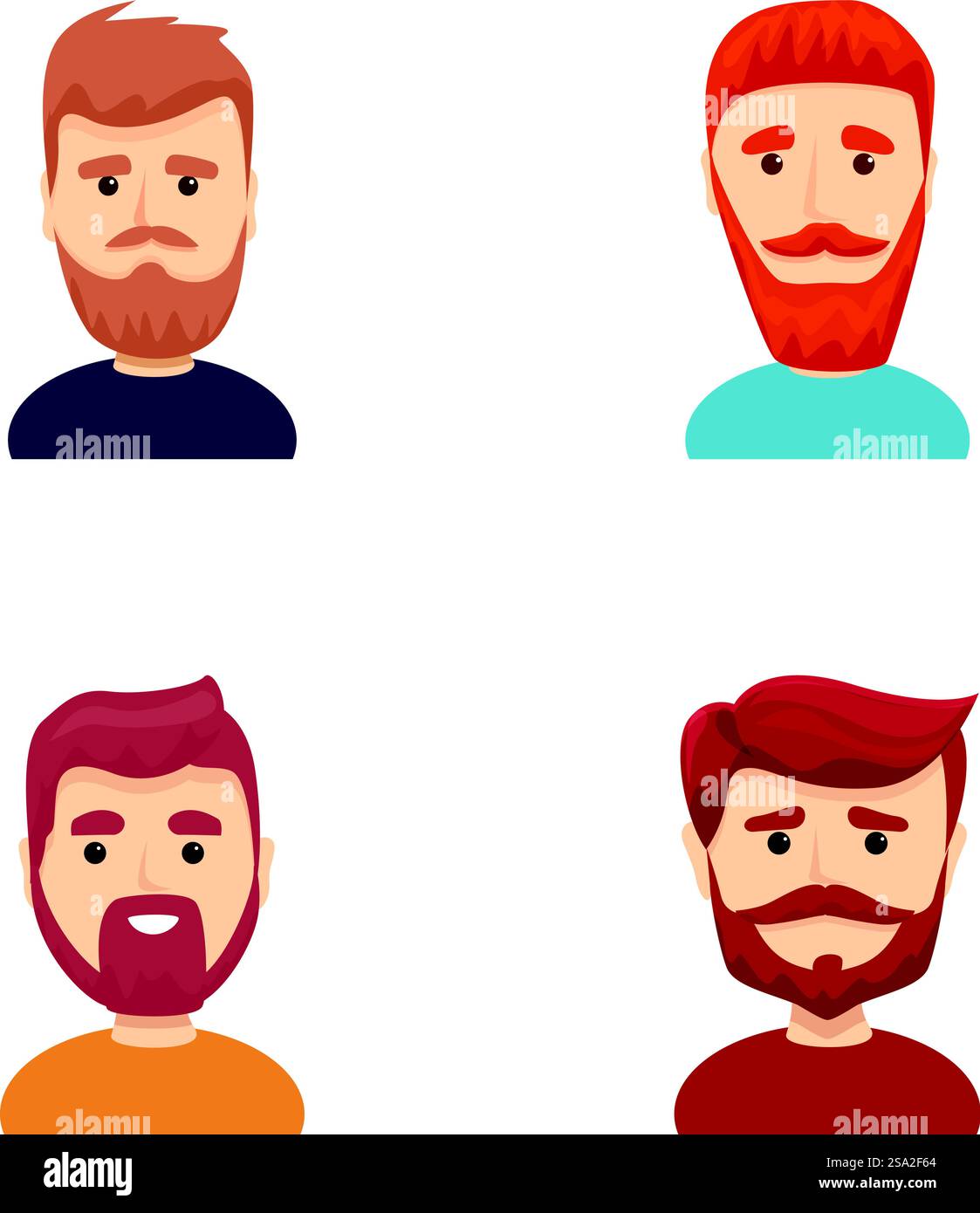 Man icons set cartoon vector. Cartoon men of different age and ...