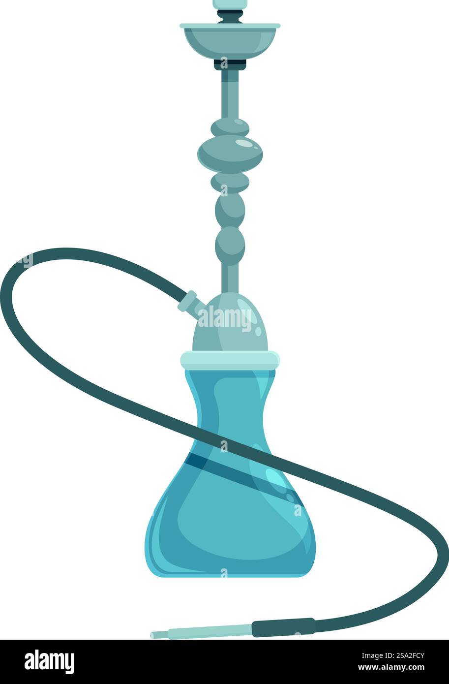 Small portable hookah icon cartoon vector. Aromatic smoking. Modern ...