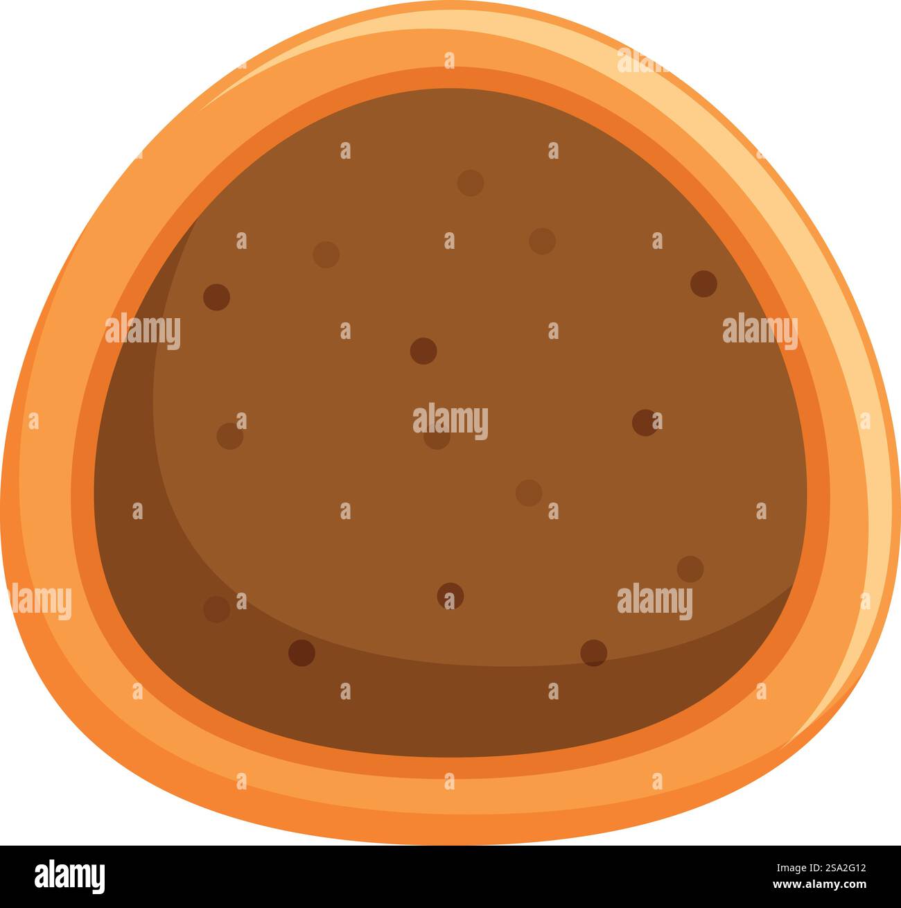 Chocolate mochi icon cartoon vector. Food meal. Pastel healthy gourmet ...