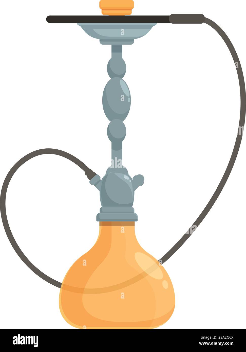 New model hookah icon cartoon vector. Bar smoking equipment. Aromatic ...