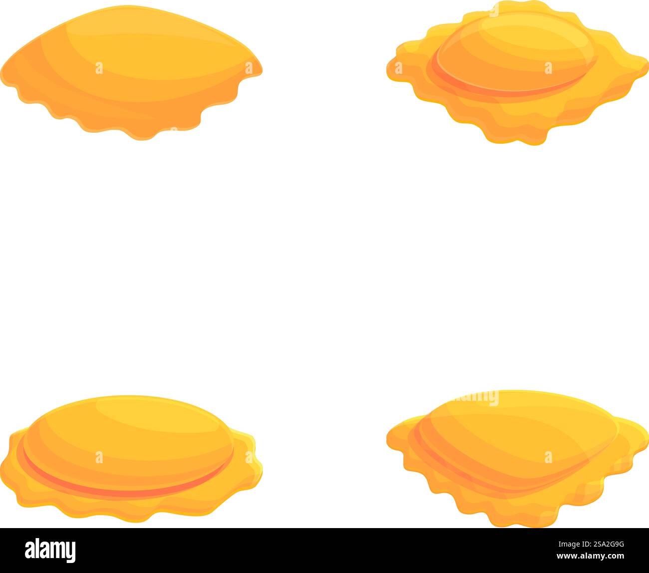 Dumpling icons set cartoon vector. Dumpling of various shape ...