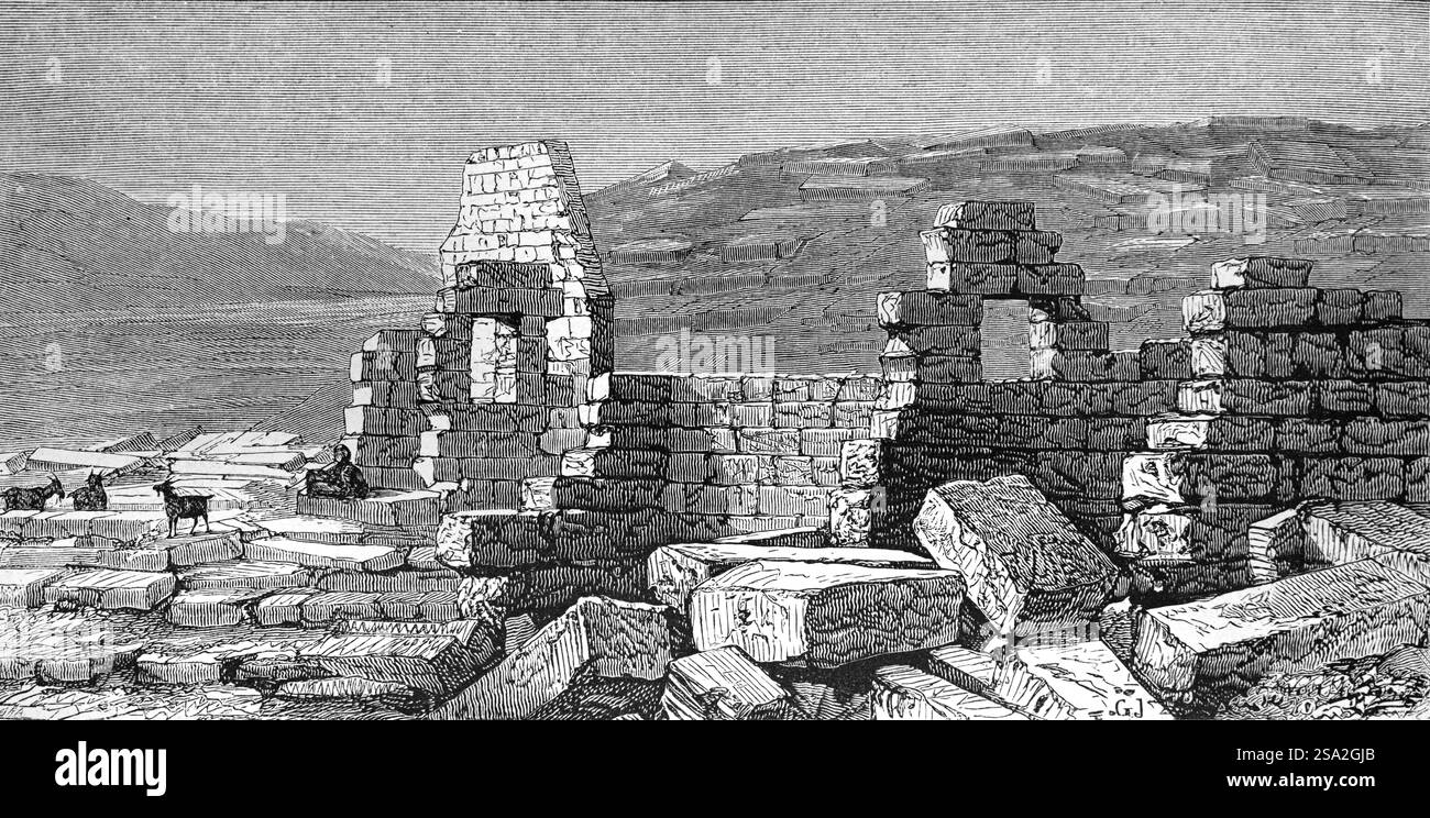 Ruins ancient roman complex Black and White Stock Photos & Images - Alamy