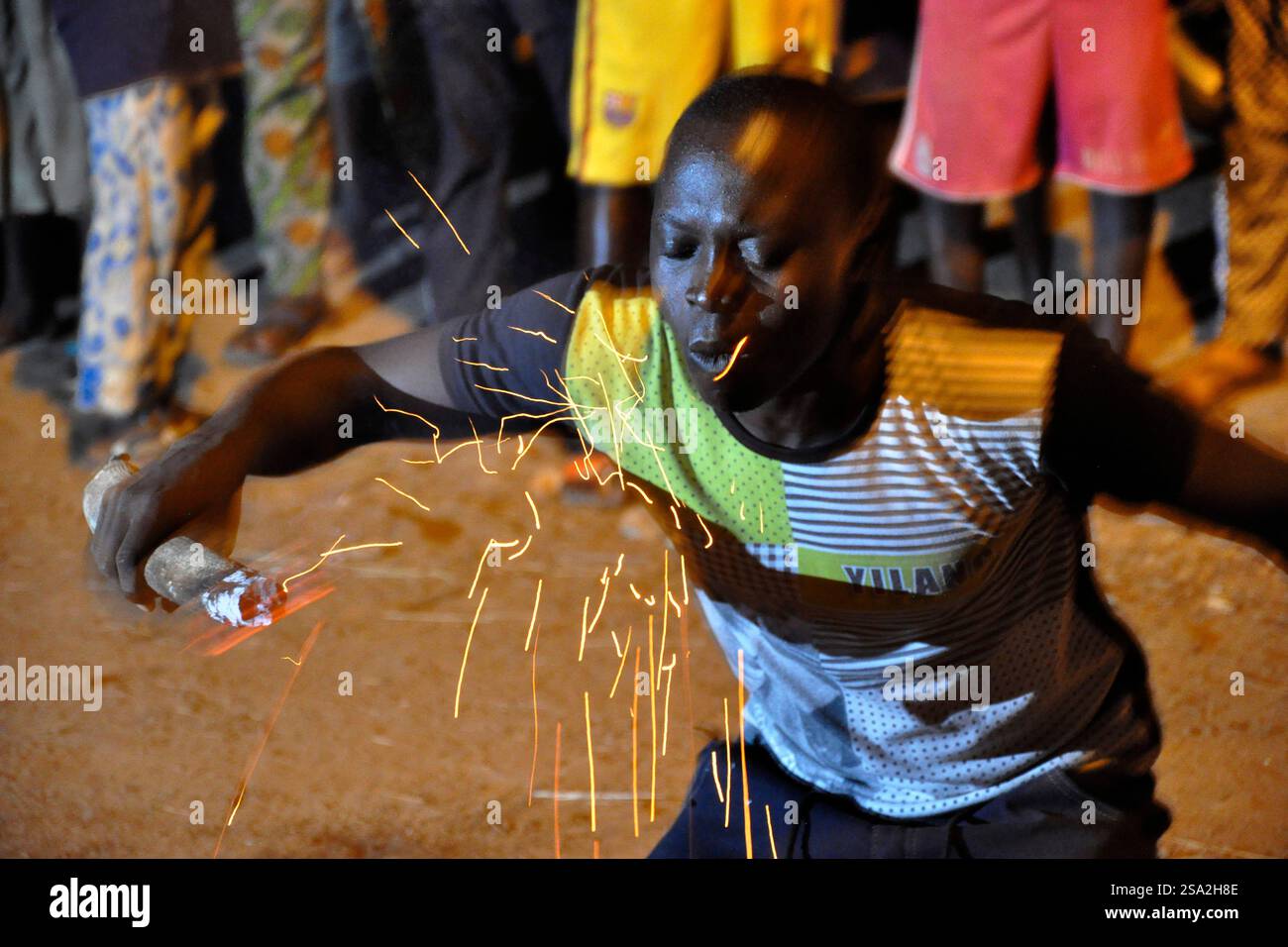 Togo. Nyamassila. Sokode Fire Dande Stock Photo - Alamy