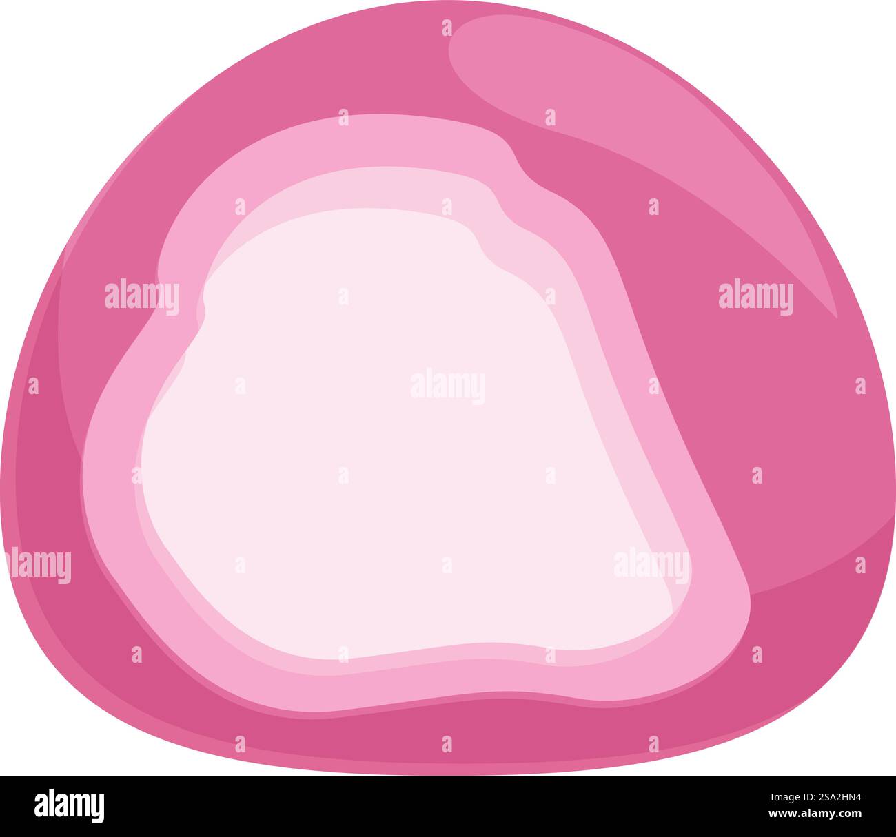 Pink mochi food icon cartoon vector. Asia korean food. Bento fruit ...