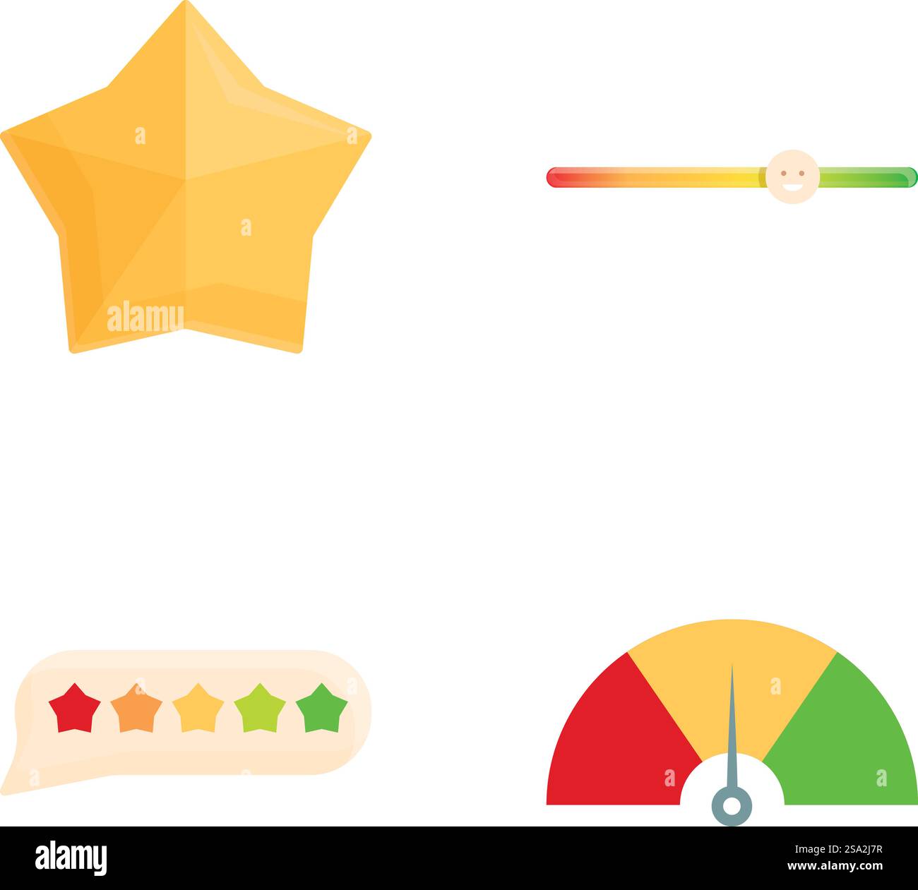 Customer satisfaction icons set cartoon vector. Various satisfaction ...