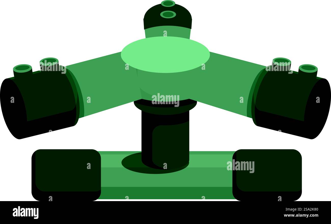 Sprinkler triangle icon cartoon vector. Pipe agriculture. Yard ...