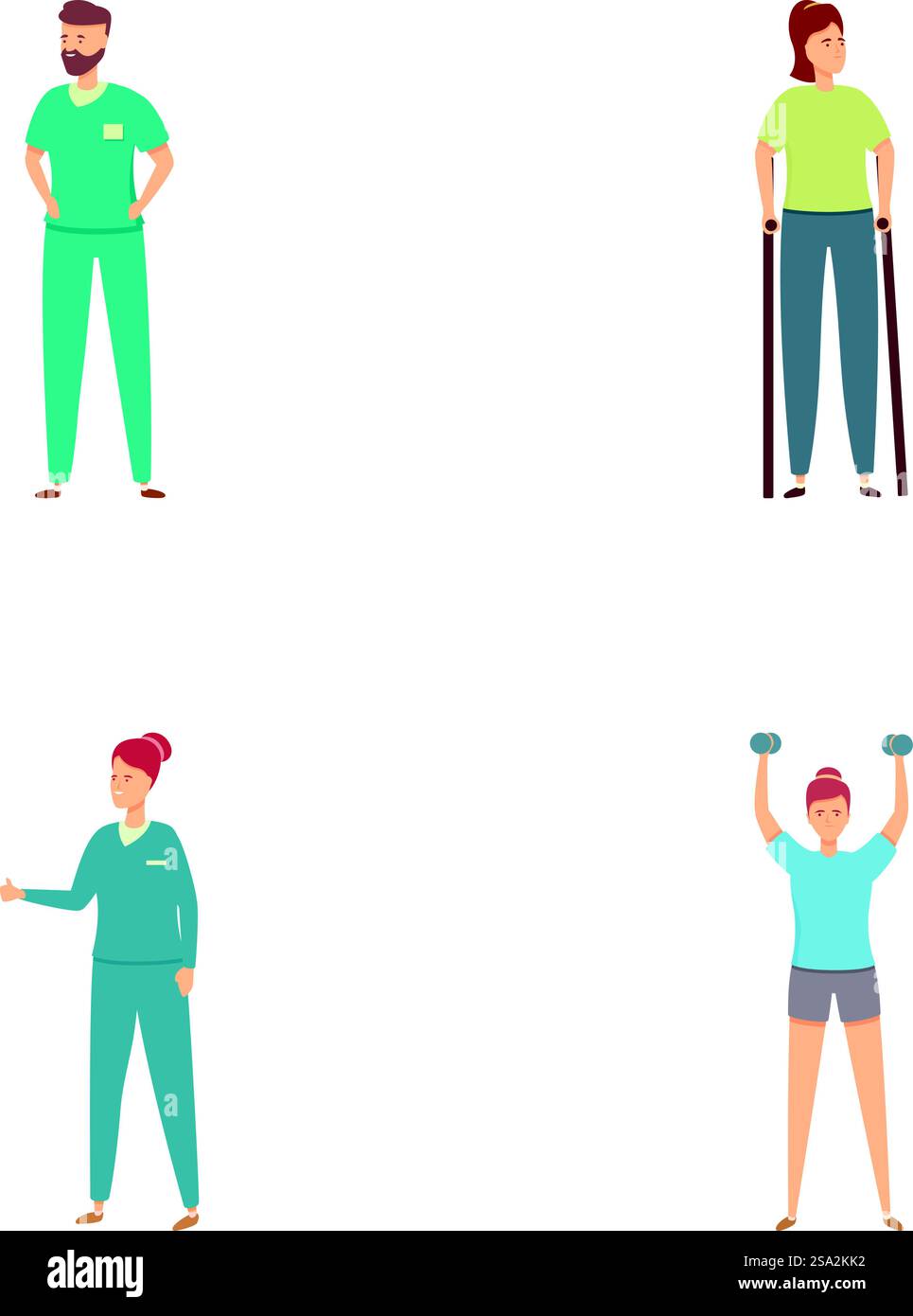 Orthopedic rehabilitation icons set Stock Vector Images - Alamy