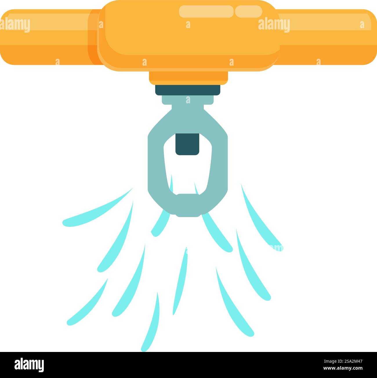 Security water system icon cartoon vector. Emergency drip. Smart hose ...