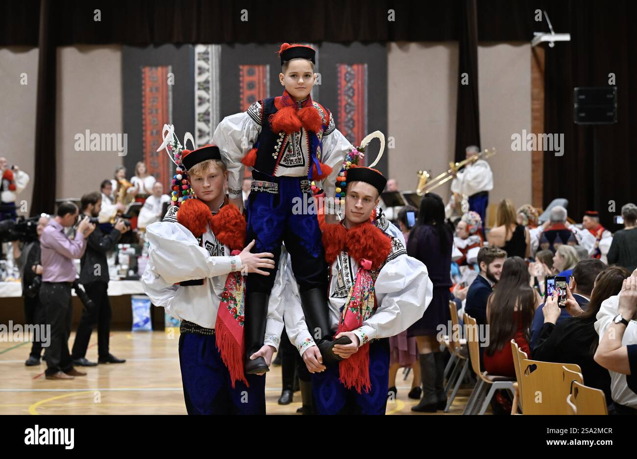 Vlcnov, Czech Republic. 25th Jan, 2025. This year's King Frantisek ...