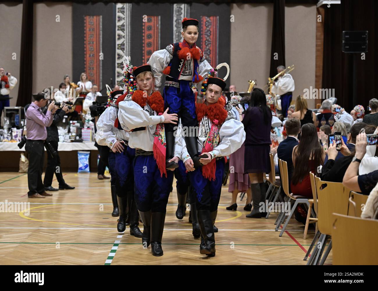 Vlcnov, Czech Republic. 25th Jan, 2025. This year's King Frantisek ...