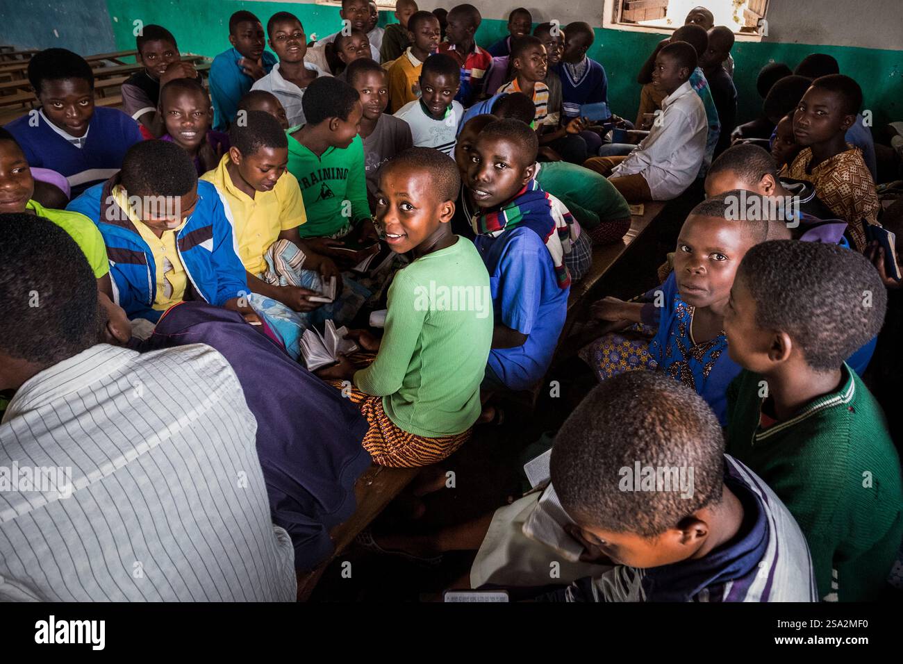 Rwanda. Burera Lake. Surrounding of Kidaho. Catholic Religion Ceremony ...