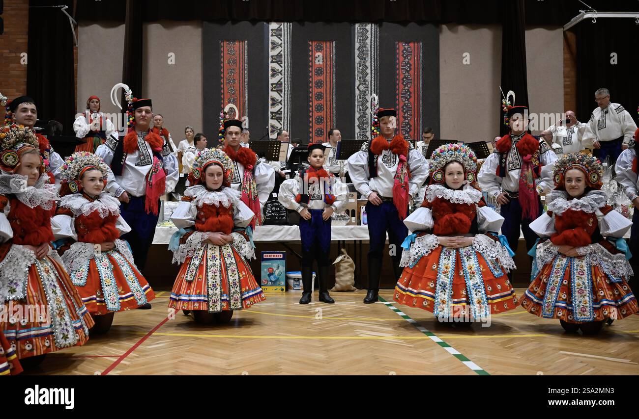 Vlcnov, Czech Republic. 25th Jan, 2025. This year's King Frantisek ...
