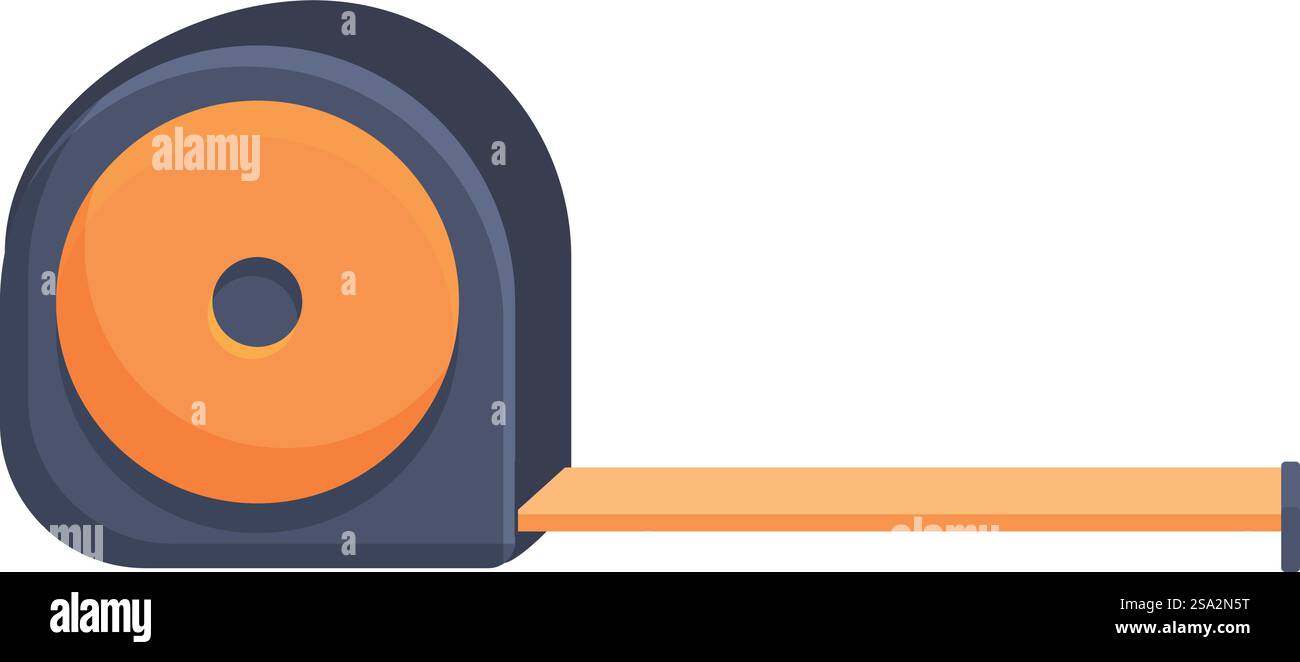 Measurement tape icon cartoon vector. Service tool. Worker instrument ...
