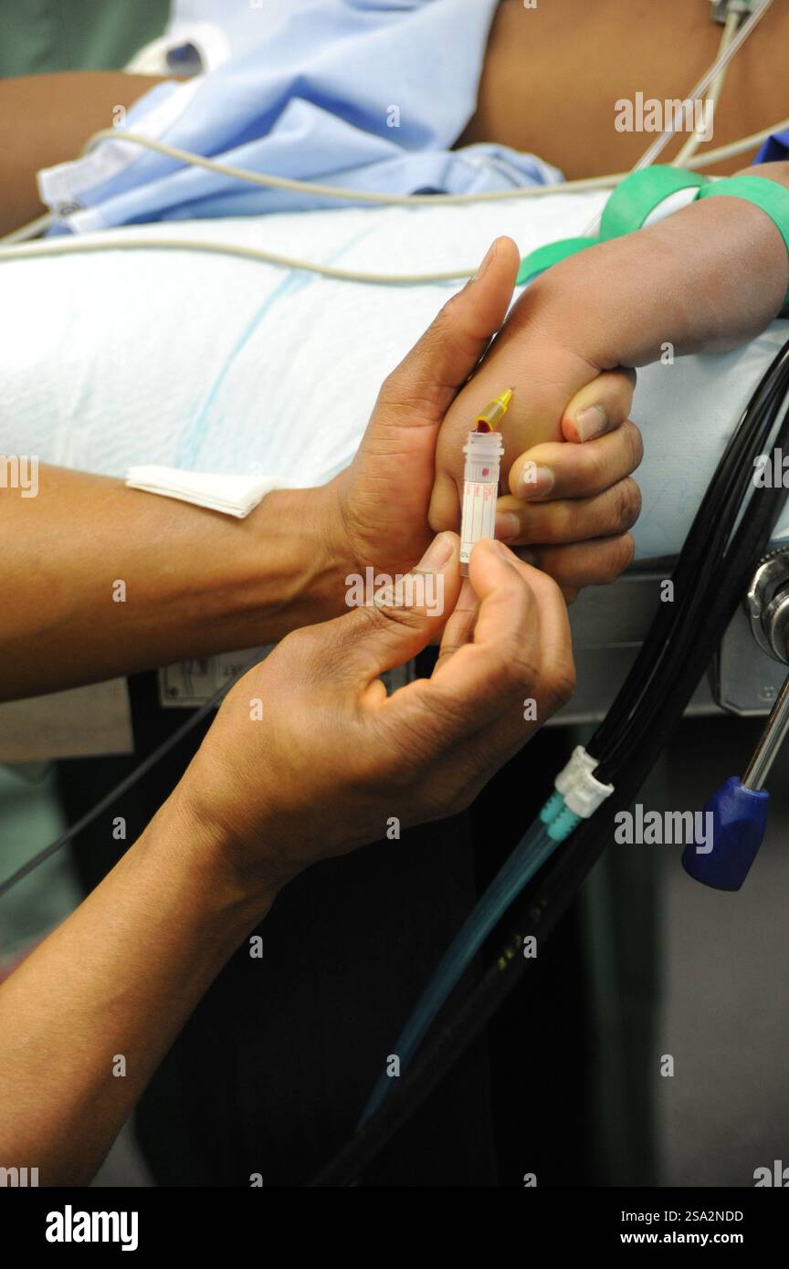 General anesthesia of a child in the operating room hi-res stock ...
