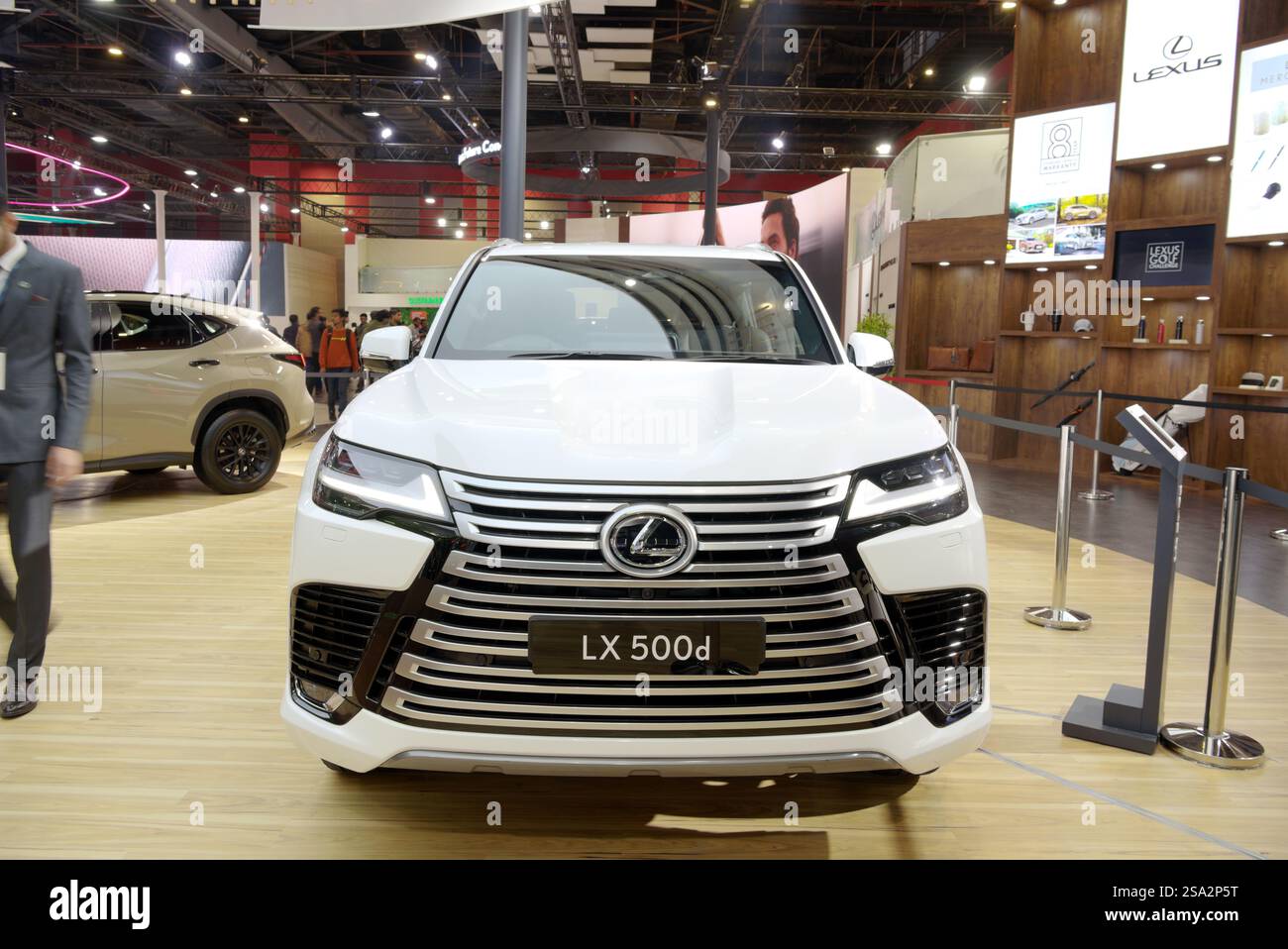 NEW DELHI - JANUARY 20, 2025: Lexus LX 500d Luxury SUV is on display at ...