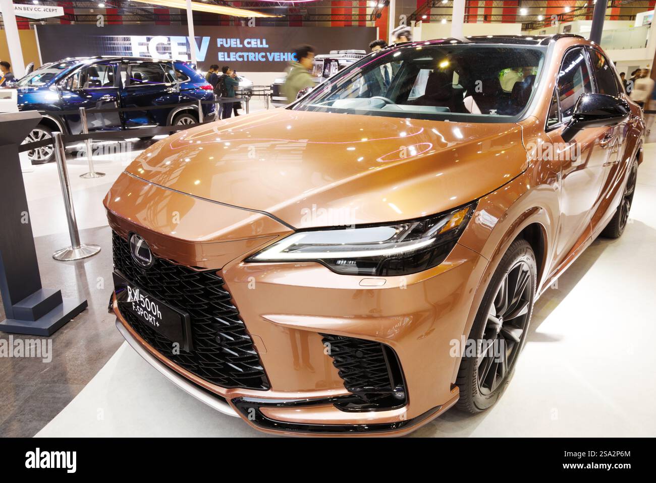 NEW DELHI - JANUARY 20, 2025: Lexus RX 500h F SPORT+ SUV is on display ...