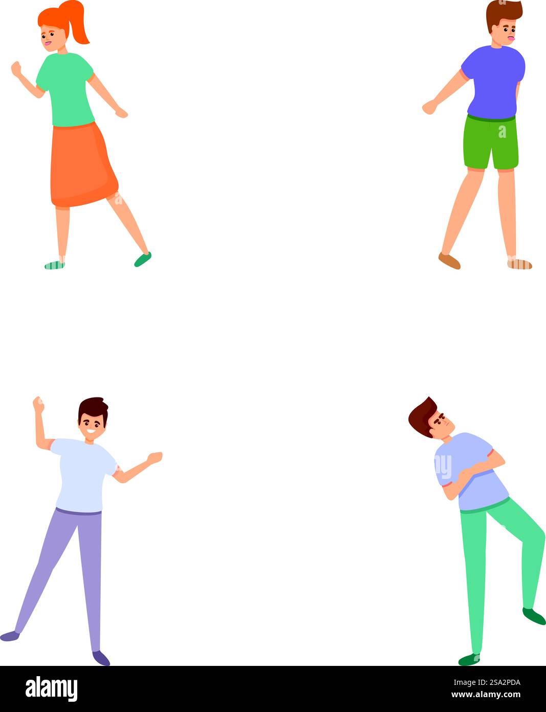 Accident icons set cartoon vector case of physical trauma misfortune hi ...