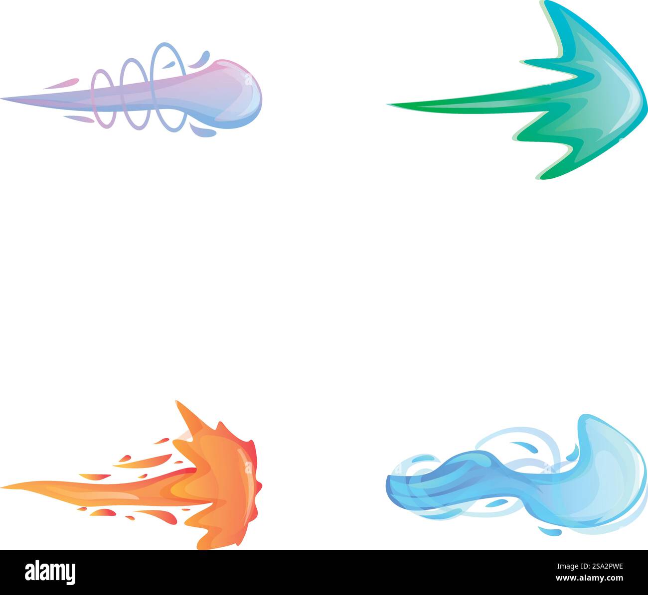 Shot energy icons set cartoon vector. Gun flashes or gunshot animation ...