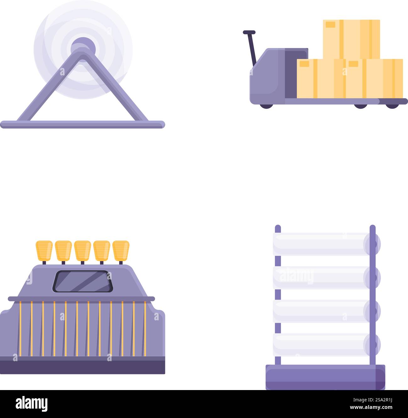 Sewing equipment loom garment Stock Vector Images - Alamy