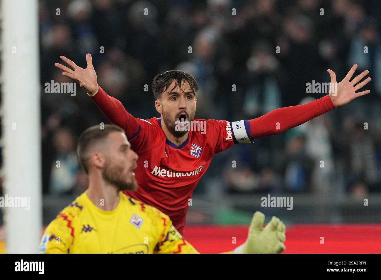 Luca Ranieri of ACF Fiorentina during the Serie A football match ...