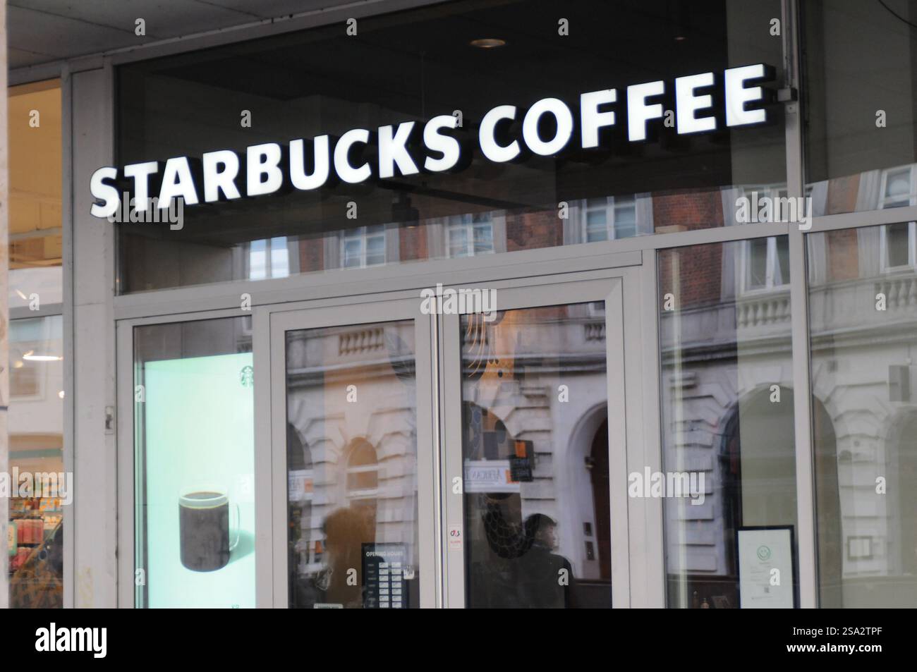 Copenhagen/Denmark /28 JANUARY 2025/ Seattle chain star bucks coffee ...