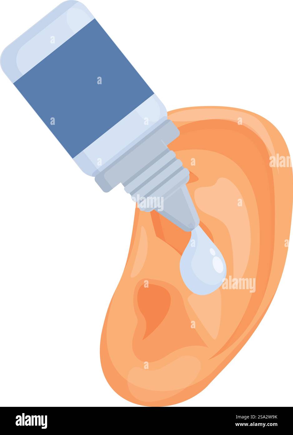 Ear drops using icon cartoon vector. Clinical liquid. Clean substance ...