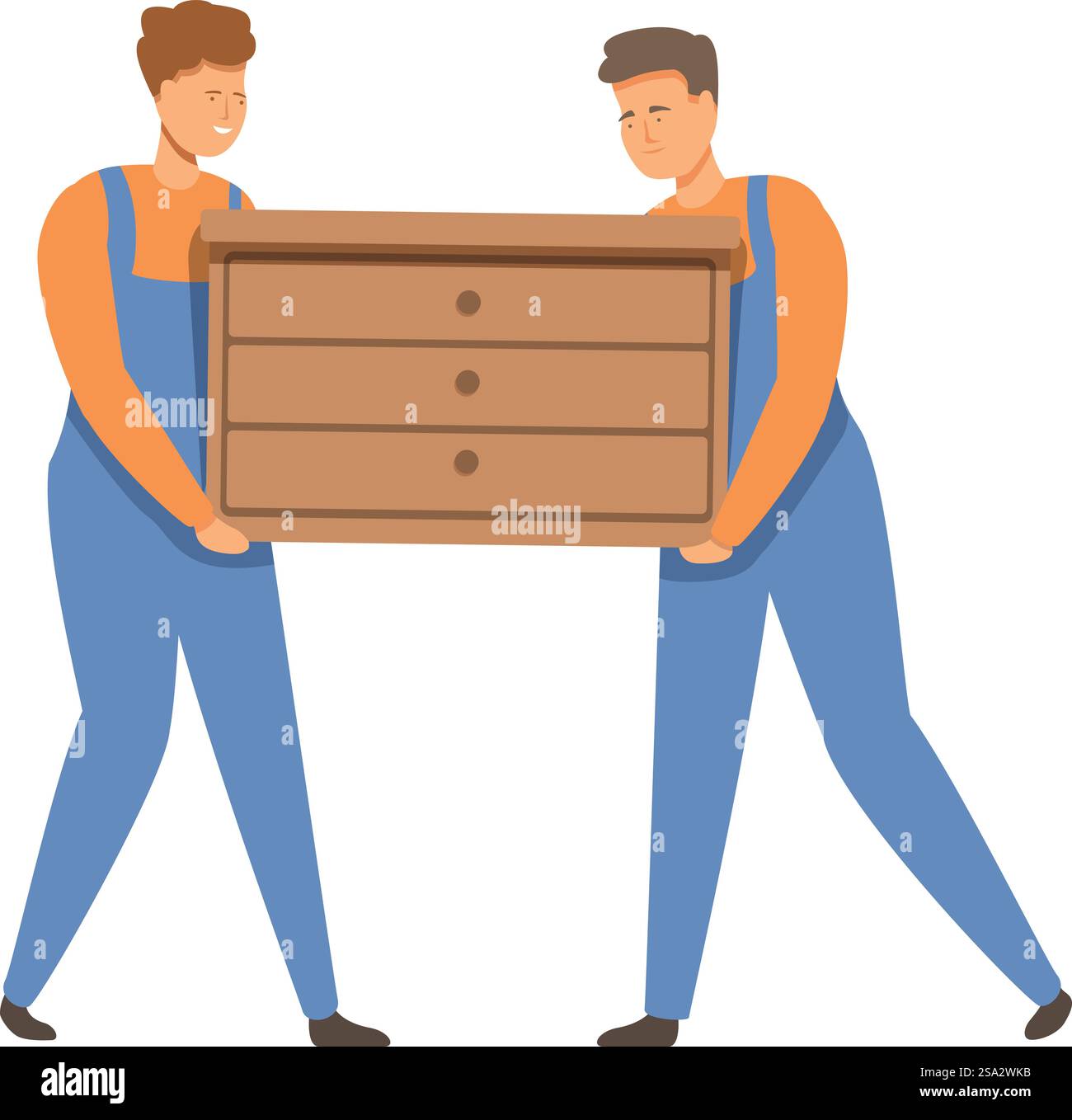 Workers group assembly furniture icon cartoon vector. Home move ...