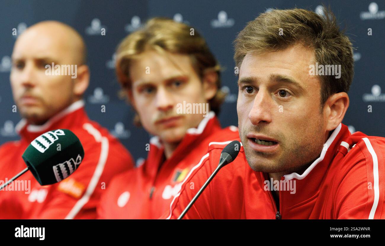 Hasselt, Belgium. 28th Jan, 2025. Belgian captain Steve Darcis, Belgian ...