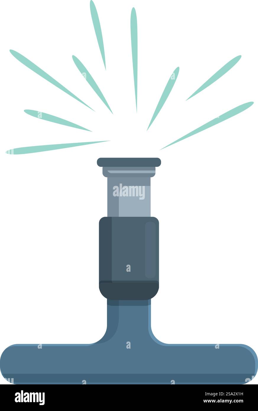 Sprinkler water system icon cartoon vector. Protection residential ...