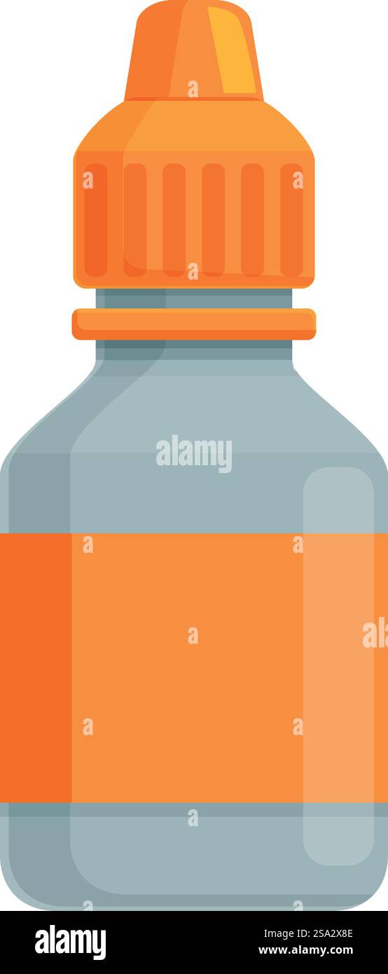 Medical ear drops icon cartoon vector. Cure drug. Care tool medical ...