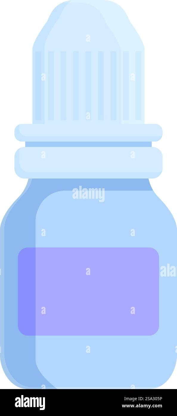 Health ear drops icon cartoon vector. Medical liquid. Cap lubricant ...