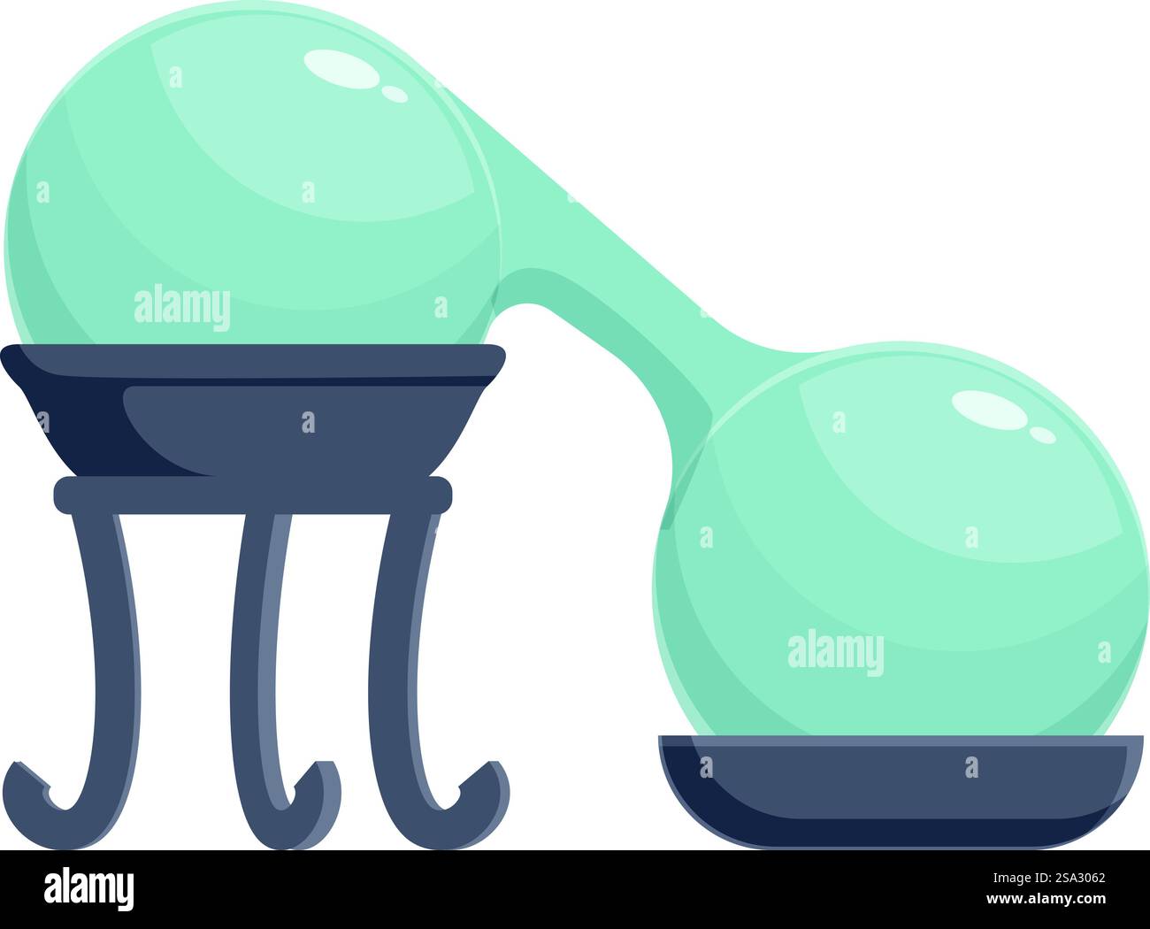 Alchemist glass pot icon cartoon vector. Potion empty. Crystal glass ...