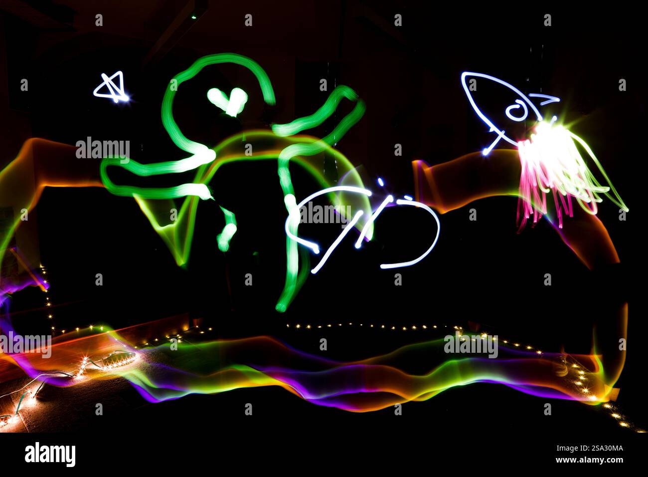 Painting with light, photography, creativity Stock Photo - Alamy