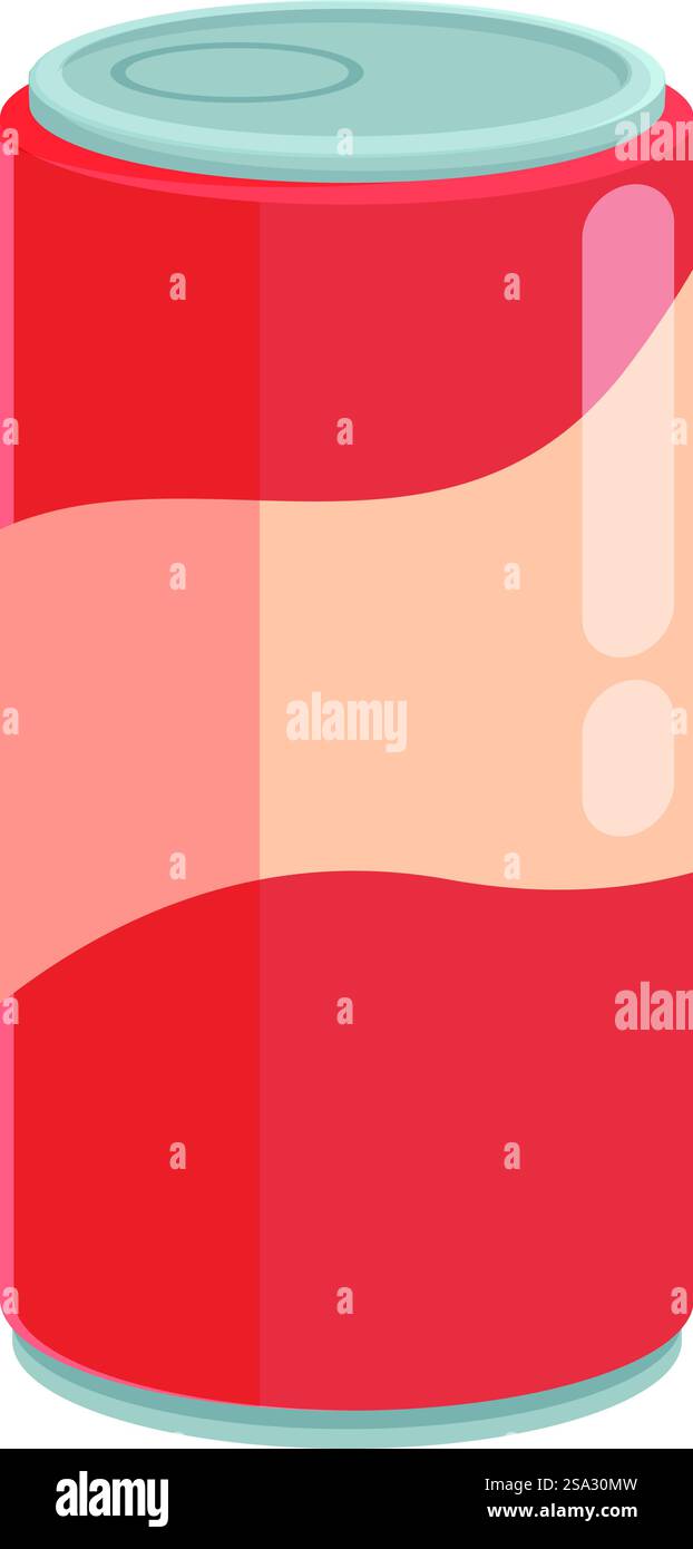 Fun and bubbly cartoon soda can illustration in vector format, perfect ...