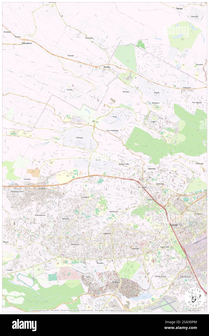 Spring Valley, KE, Kenya, Nairobi Area, S 1 15' 0'', N 36 46' 59'', map ...