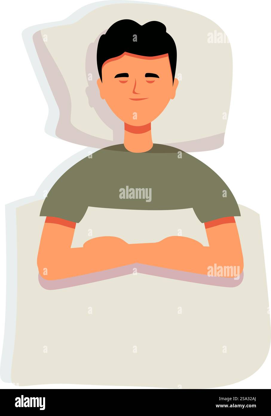 Comfort sleeping person icon cartoon vector. Room indoors. Cute relax ...