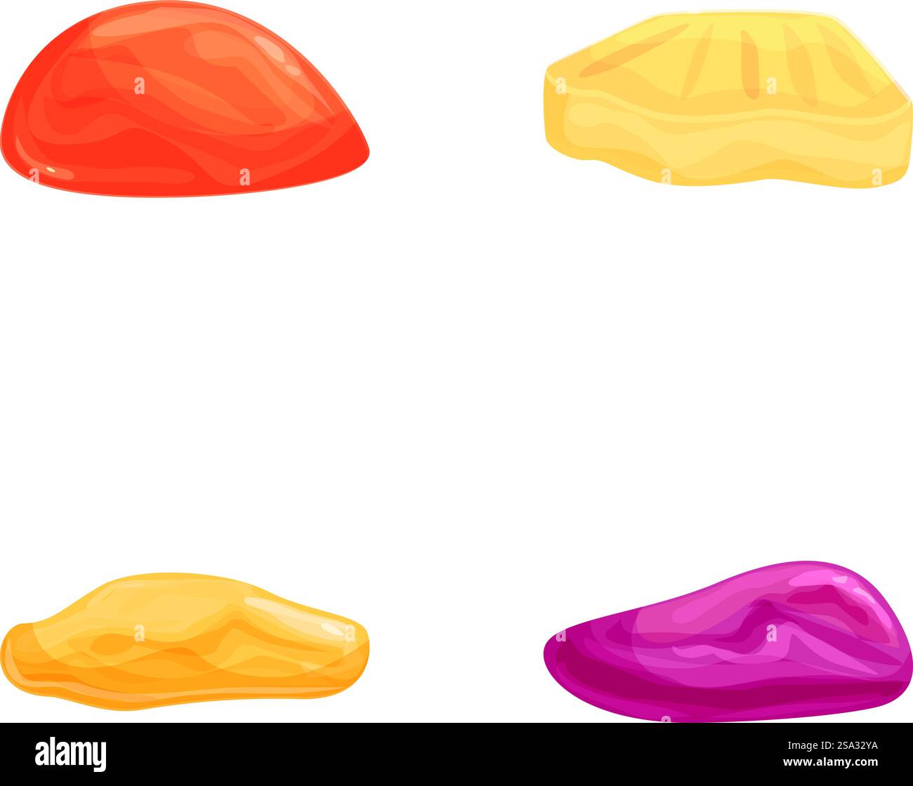Dried fruit icons set cartoon vector. Delicious healthy dried fruit ...