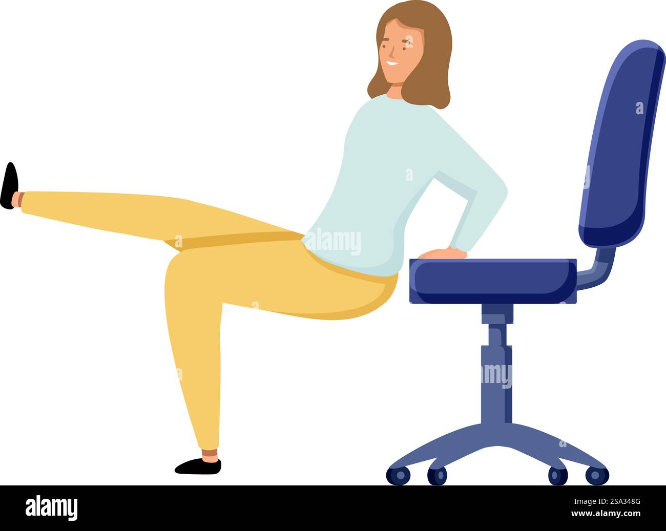 Wellness routine office Stock Vector Images - Alamy