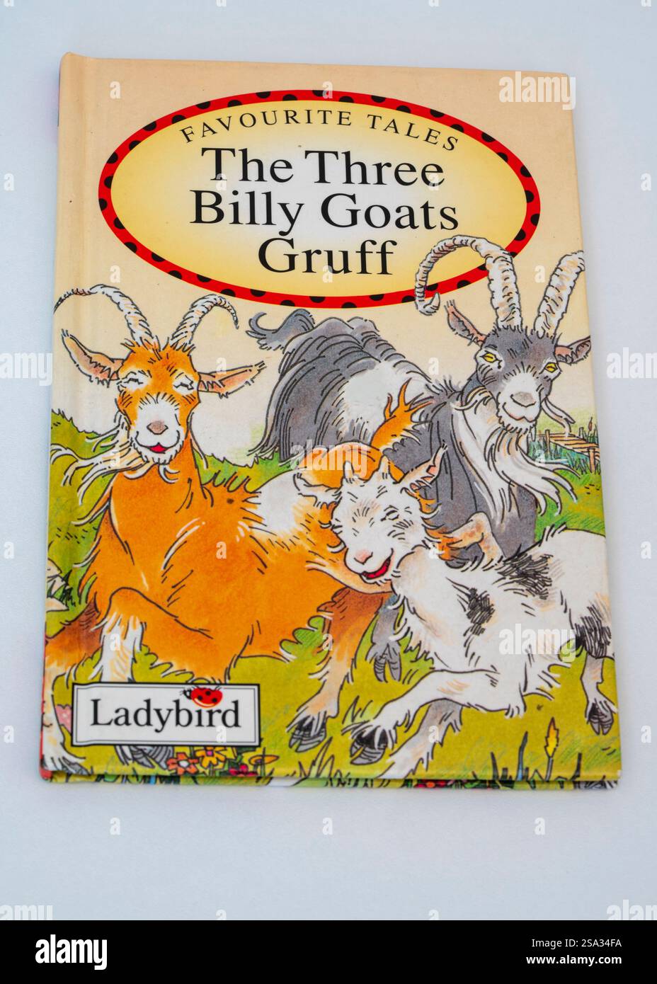 An image of a traditional fairy tail the three billy goat gruff ...