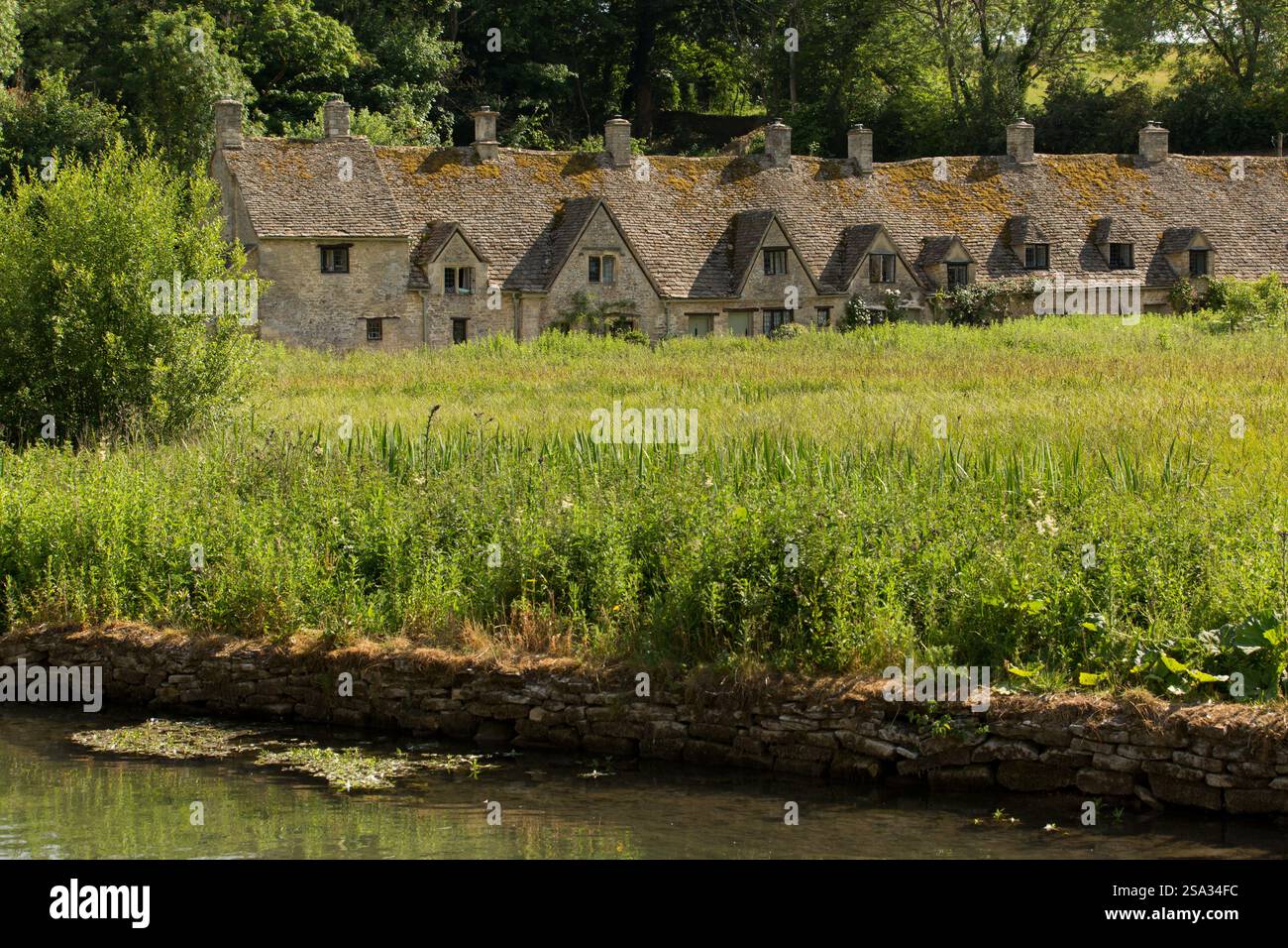 Bibury, The Cotswolds including Arlington Row Stock Photo - Alamy