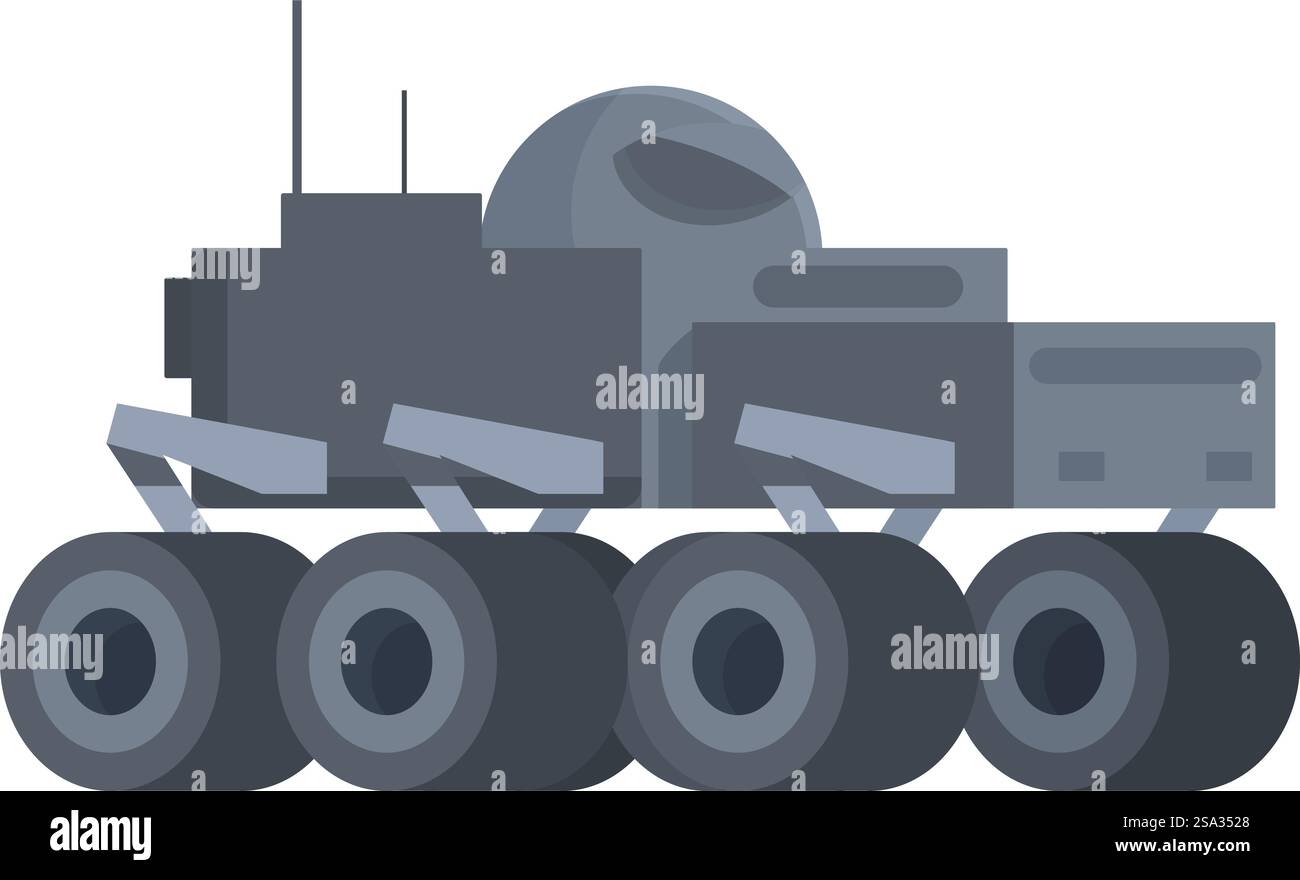 Vector illustration of a stylized grey military tank, perfect for ...