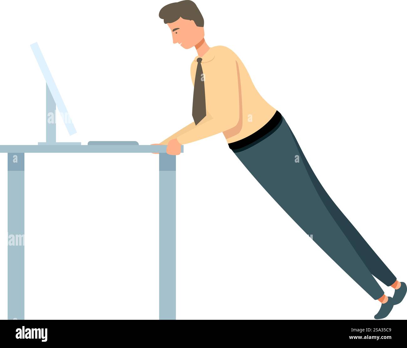 Incline push up Stock Vector Images - Alamy