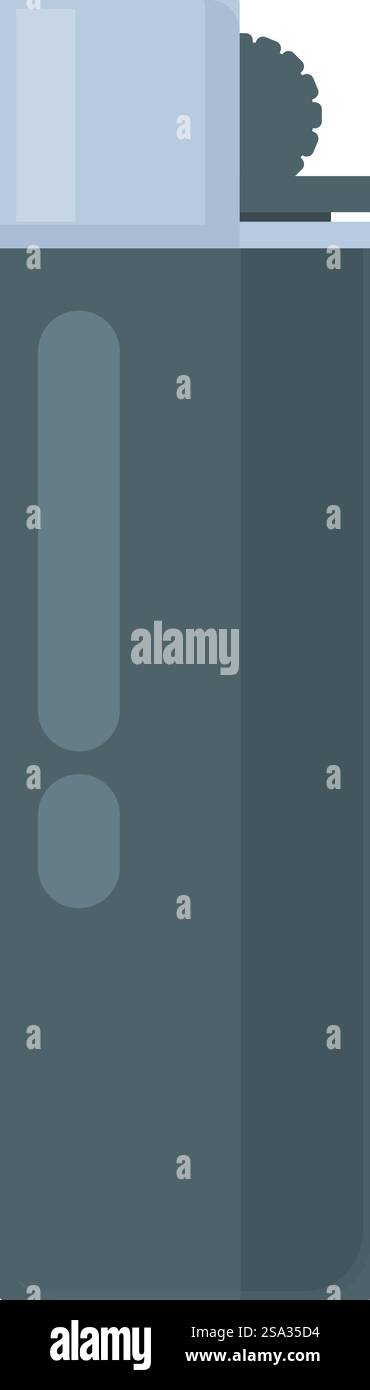 Detailed vector illustration of modern electric rechargeable flameless ...