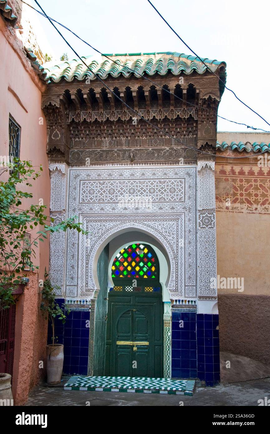 Morocco. Marrakech. Traditional Architecture Stock Photo - Alamy