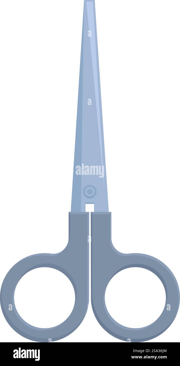 Clean and minimalistic design of grey scissors, suitable for various ...