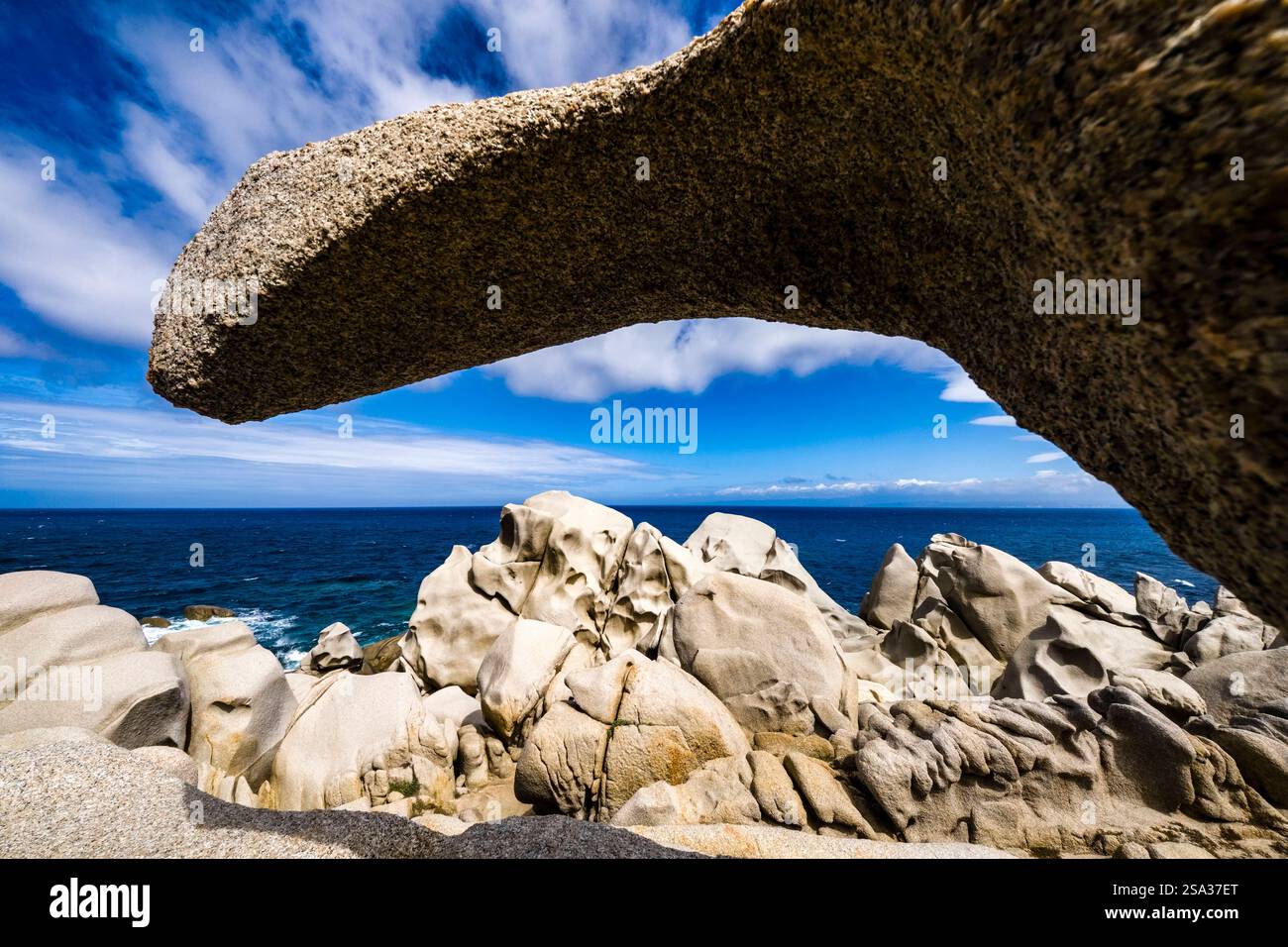 Bizarre granite rock formations on Capo Testa, the northernmost point ...