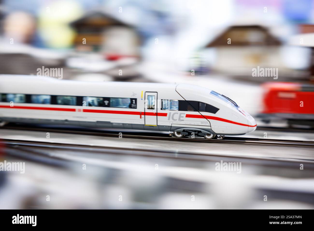 Nuremberg, Germany. 28th Jan, 2025. An ICE model train from German ...